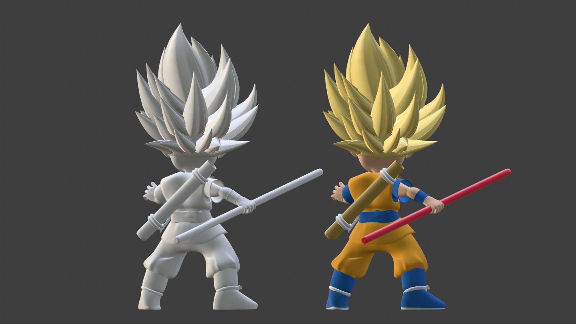 Goku Super Saiyan Mini - Dragonball Daima 3D Model by Summerforce