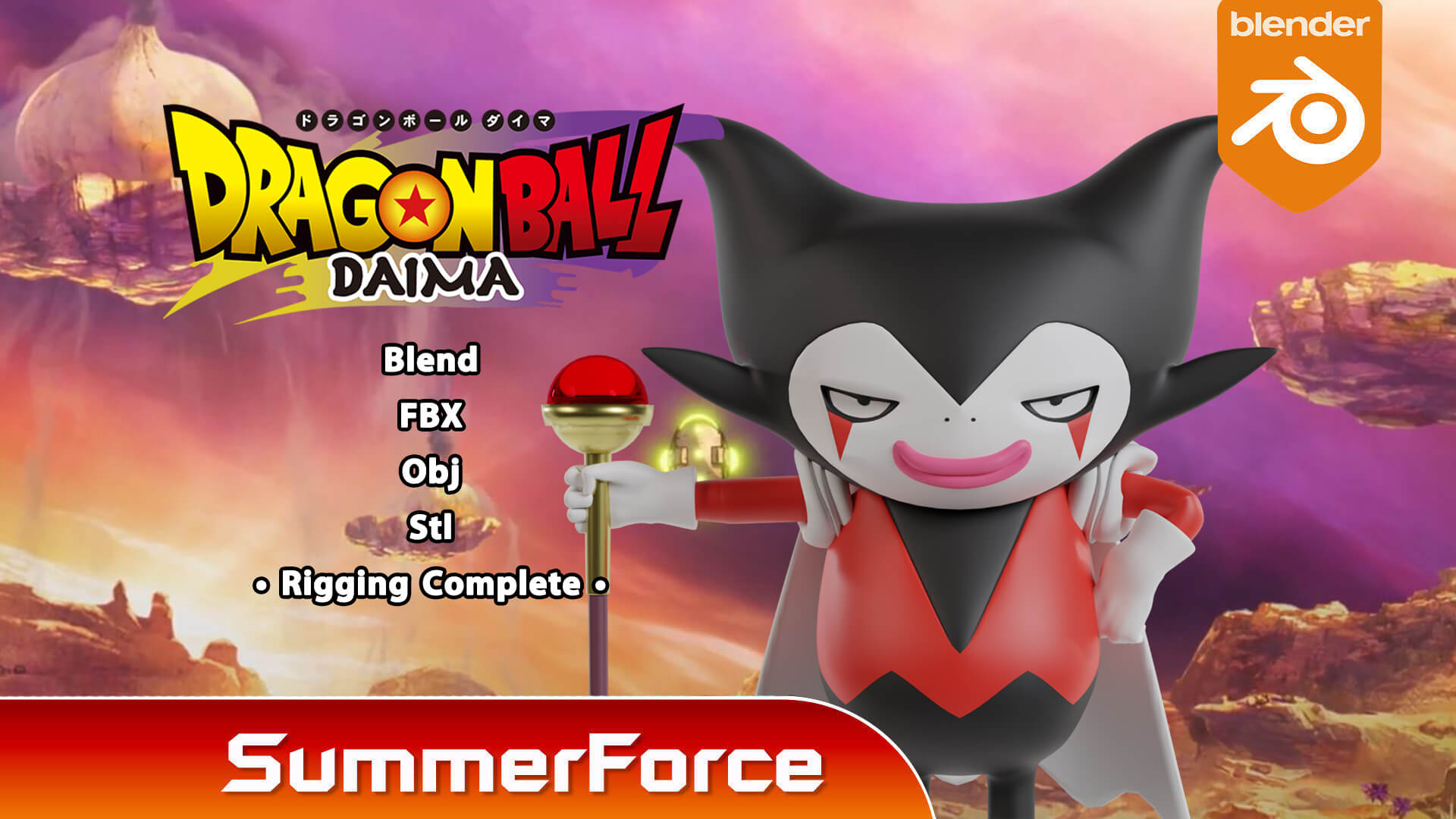 Gomah - Dragonball Daima 3D Model by Summerforce