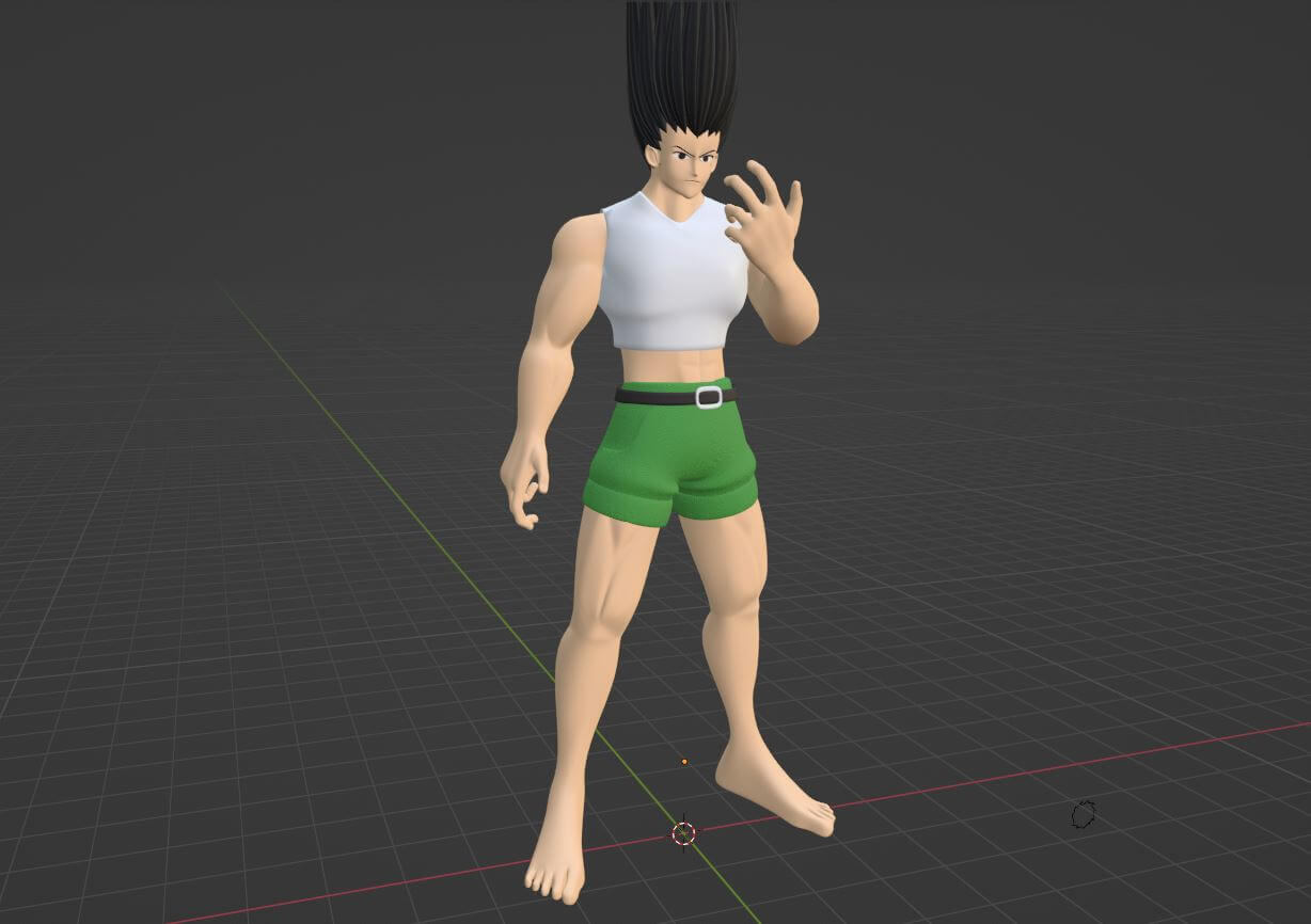 Gon Freecss - Hunter X Hunter 3D Model by Summerforce