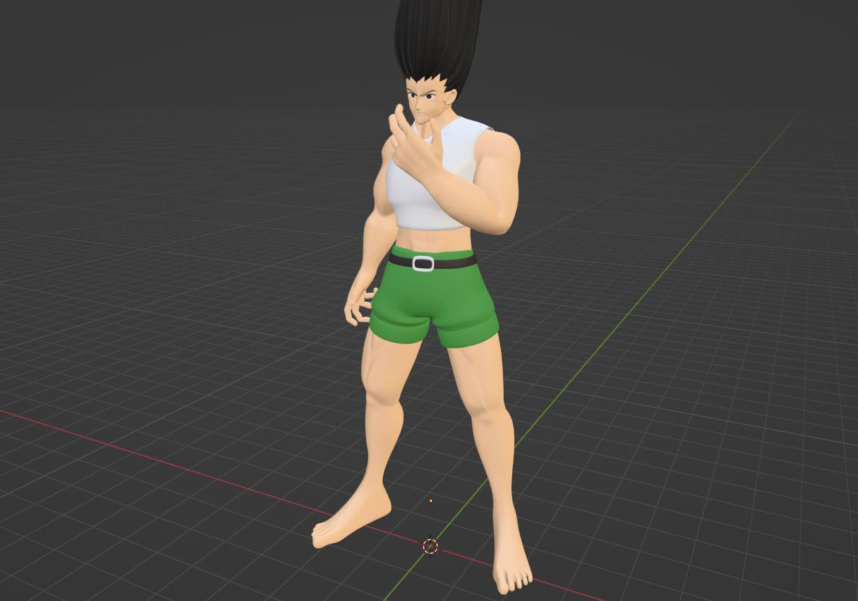Gon Freecss - Hunter X Hunter 3D Model by Summerforce