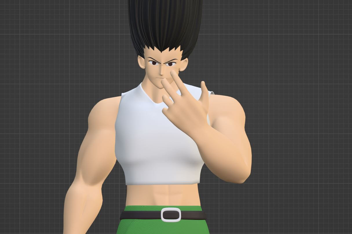 Gon Freecss - Hunter X Hunter 3D Model by Summerforce