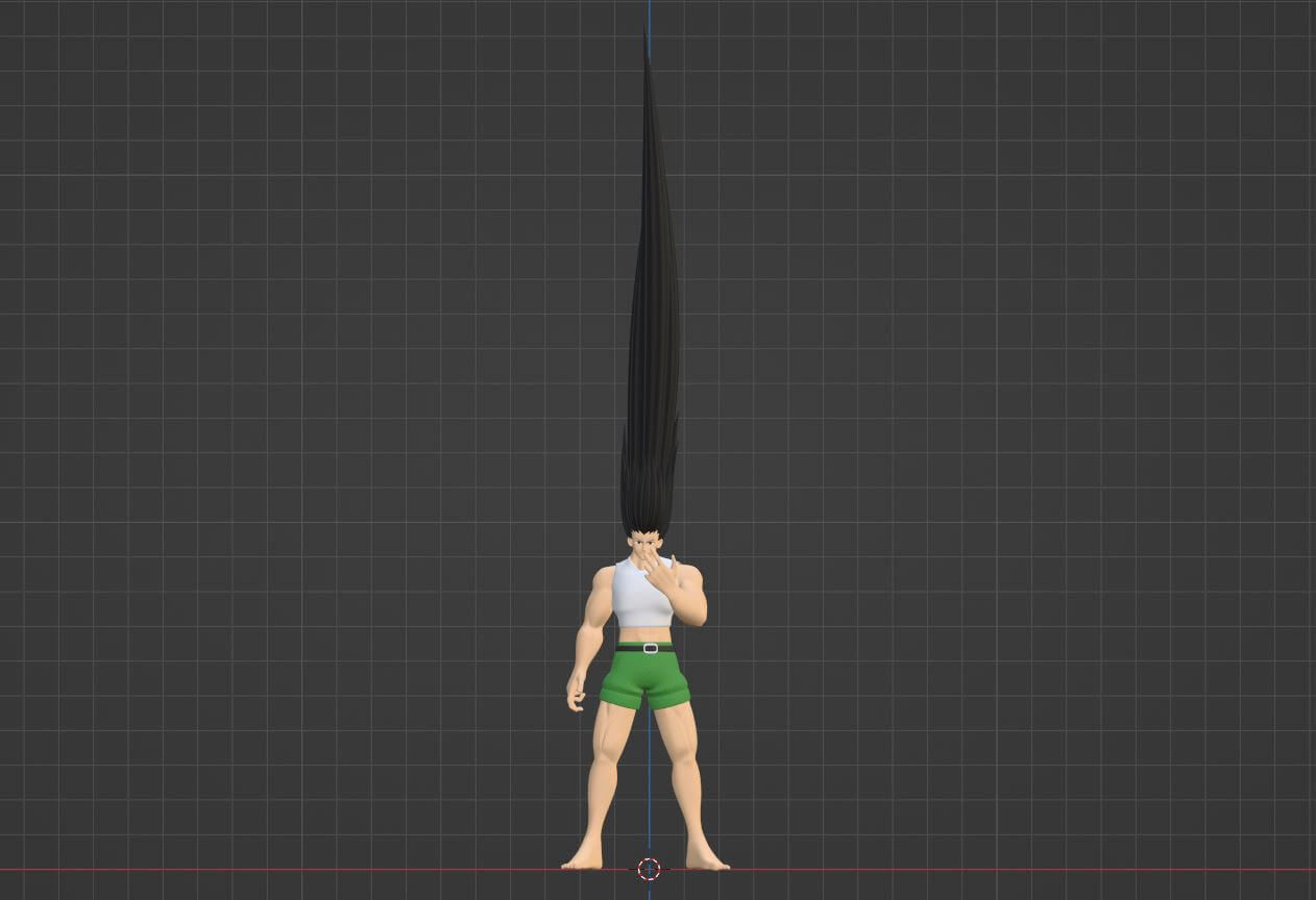 Gon Freecss - Hunter X Hunter 3D Model by Summerforce