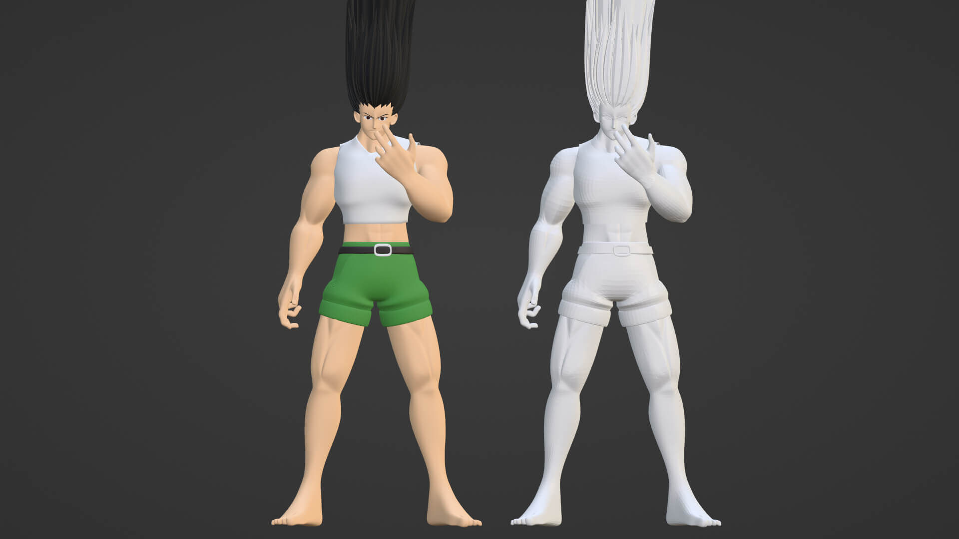Gon Freecss - Hunter X Hunter 3D Model by Summerforce