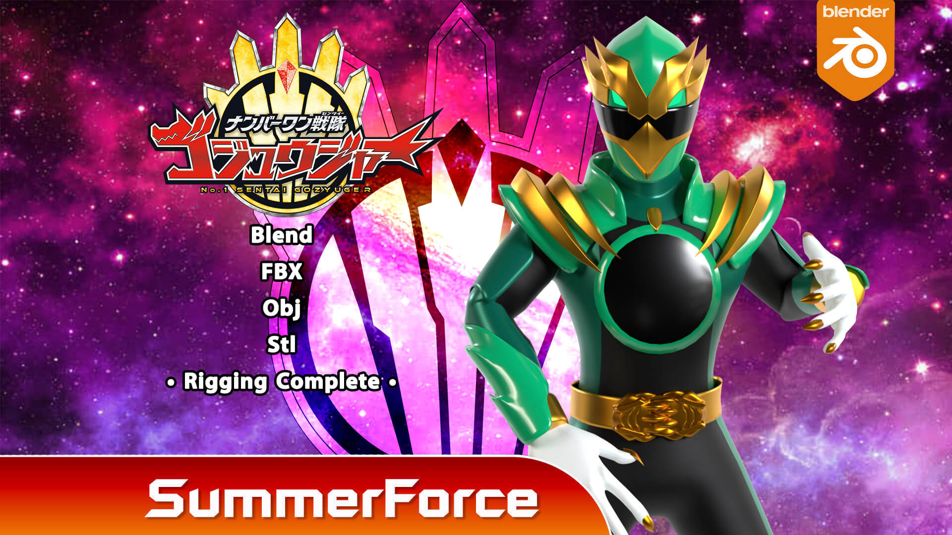 Gozyueagle - NO1 Sentai Gozyuger 3D Model by Summerforce