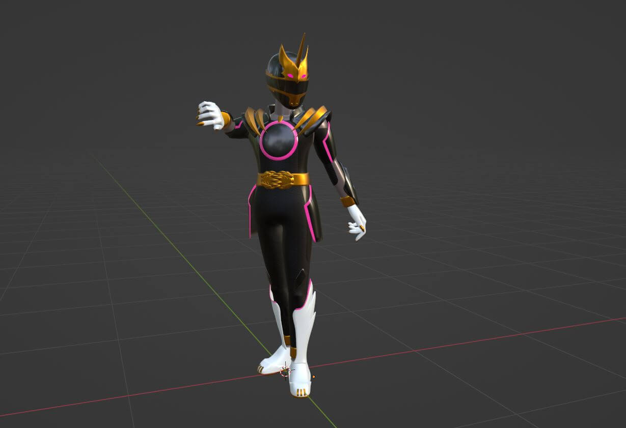 Gozyuunicorn - NO1 Sentai Gozyuger 3D Model by Summerforce
