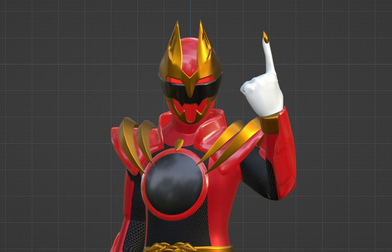 Gozyuwolf - NO1 Sentai Gozyuger 3D Model by Summerforce