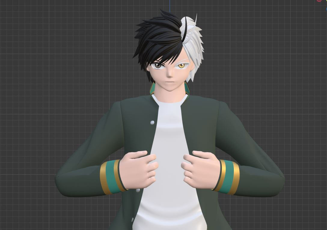 Haruka Sakura - Wind Breaker 3D Model by Summerforce