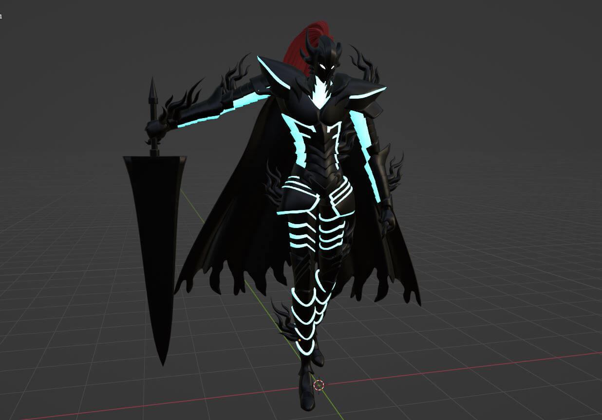 Igris Shadow - Solo Leveling 3D Model by Summerforce