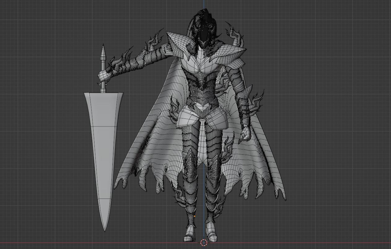 Igris Shadow - Solo Leveling 3D Model by Summerforce
