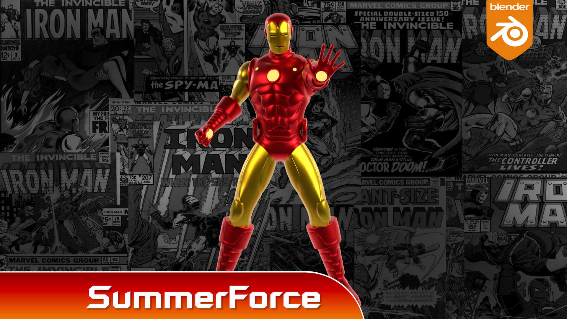 Ironman Classic - Marvel Comics 3D Model by Summerforce