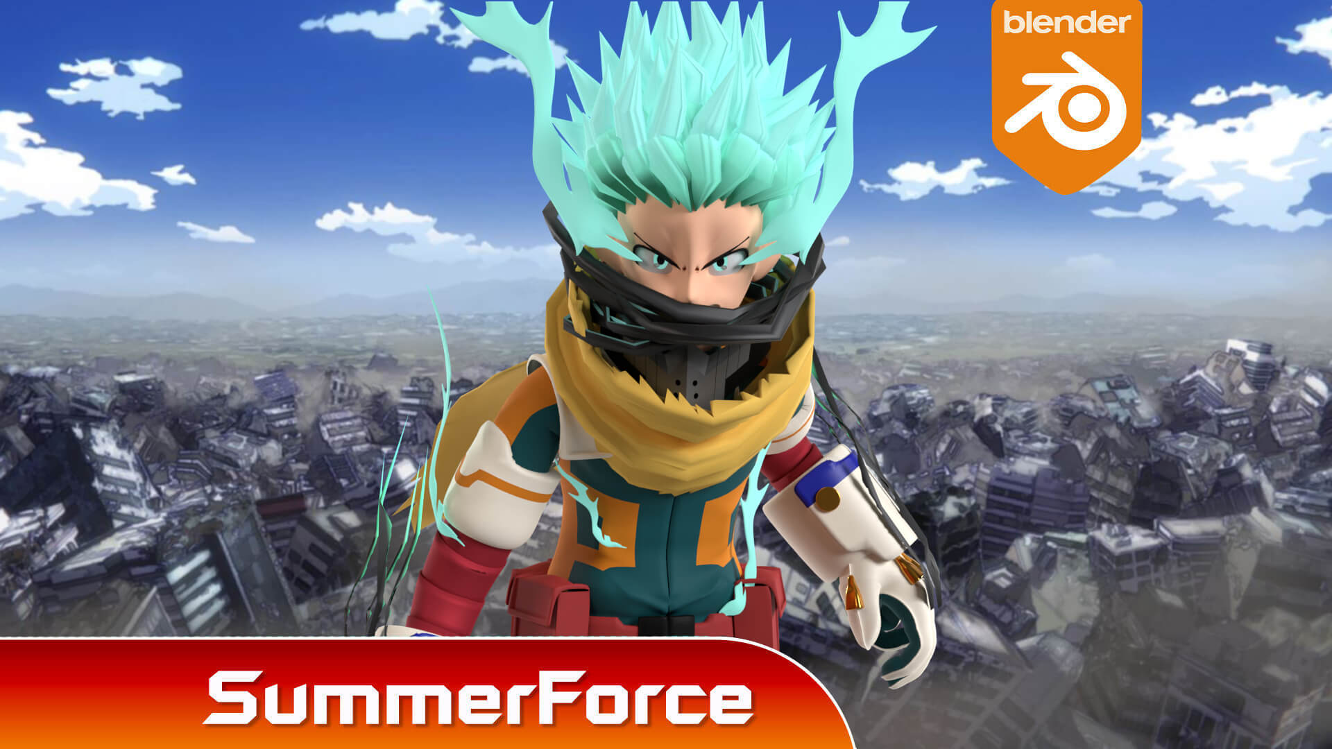 Izuku Midoriya - Deku - My Hero Academia 3D Model by Summerforce