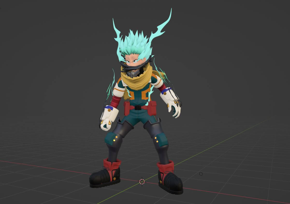 Izuku Midoriya - Deku - My Hero Academia 3D Model by Summerforce