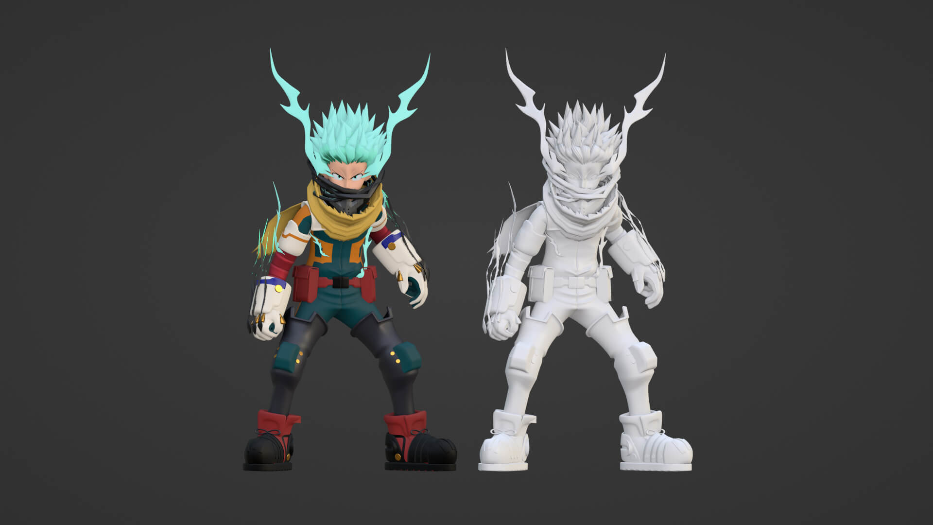 Izuku Midoriya - Deku - My Hero Academia 3D Model by Summerforce