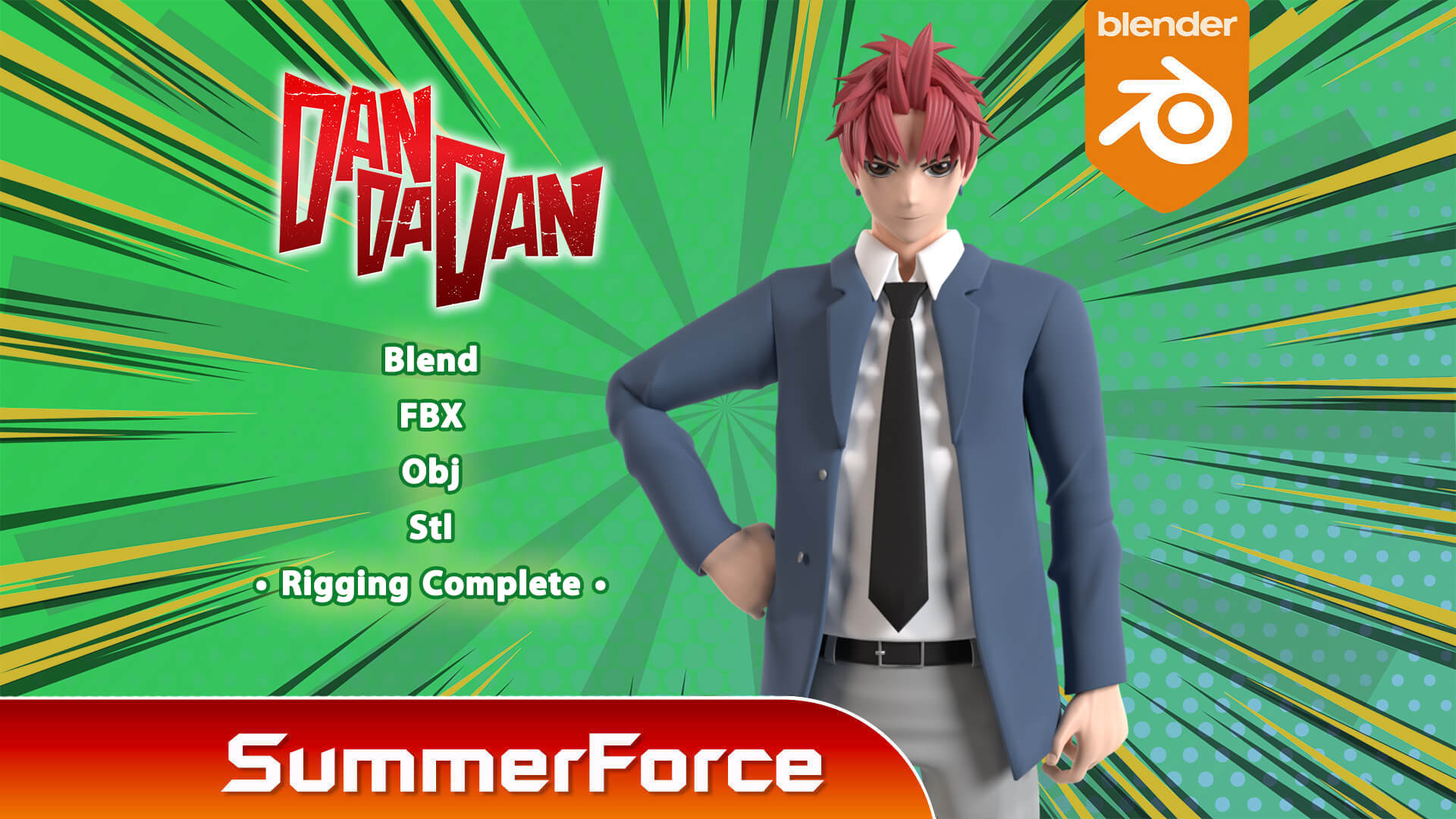 Jiji - Dandadan 3D Model by Summerforce