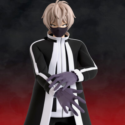 Jin Kougasaki - TOUGEN ANKI 3D Model by Summerforce