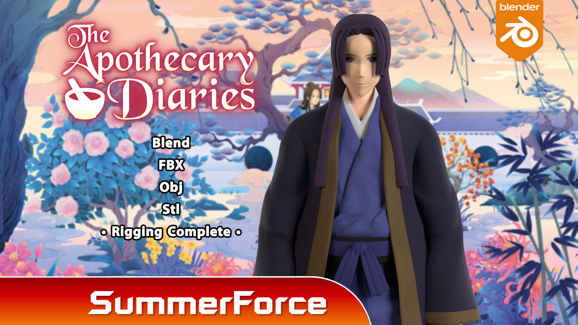 Jinshi - The Apothecary Diaries 3D Model by Summerforce