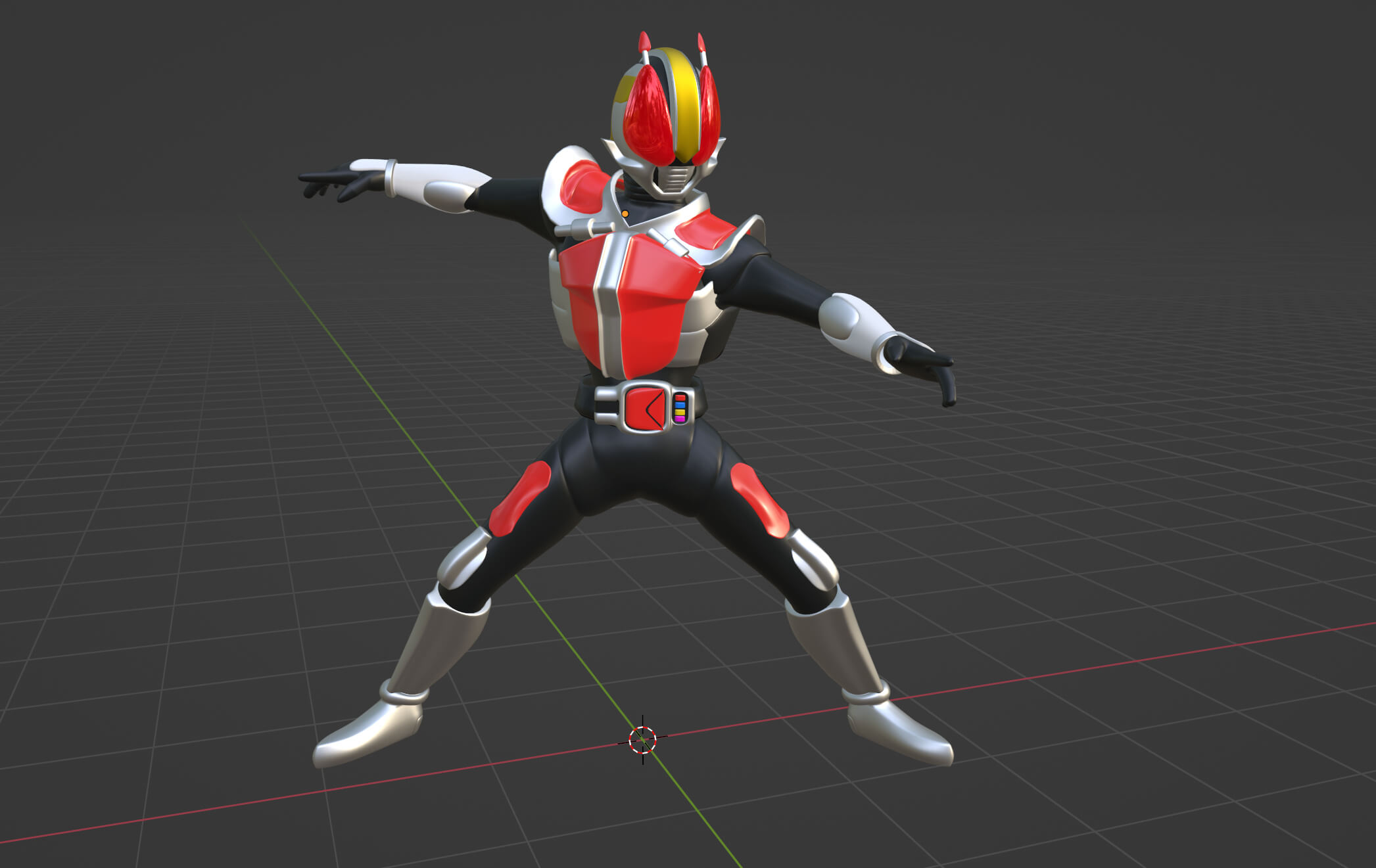Kamen Rider Den-O - Kamen Rider 3D Model by Summerforce