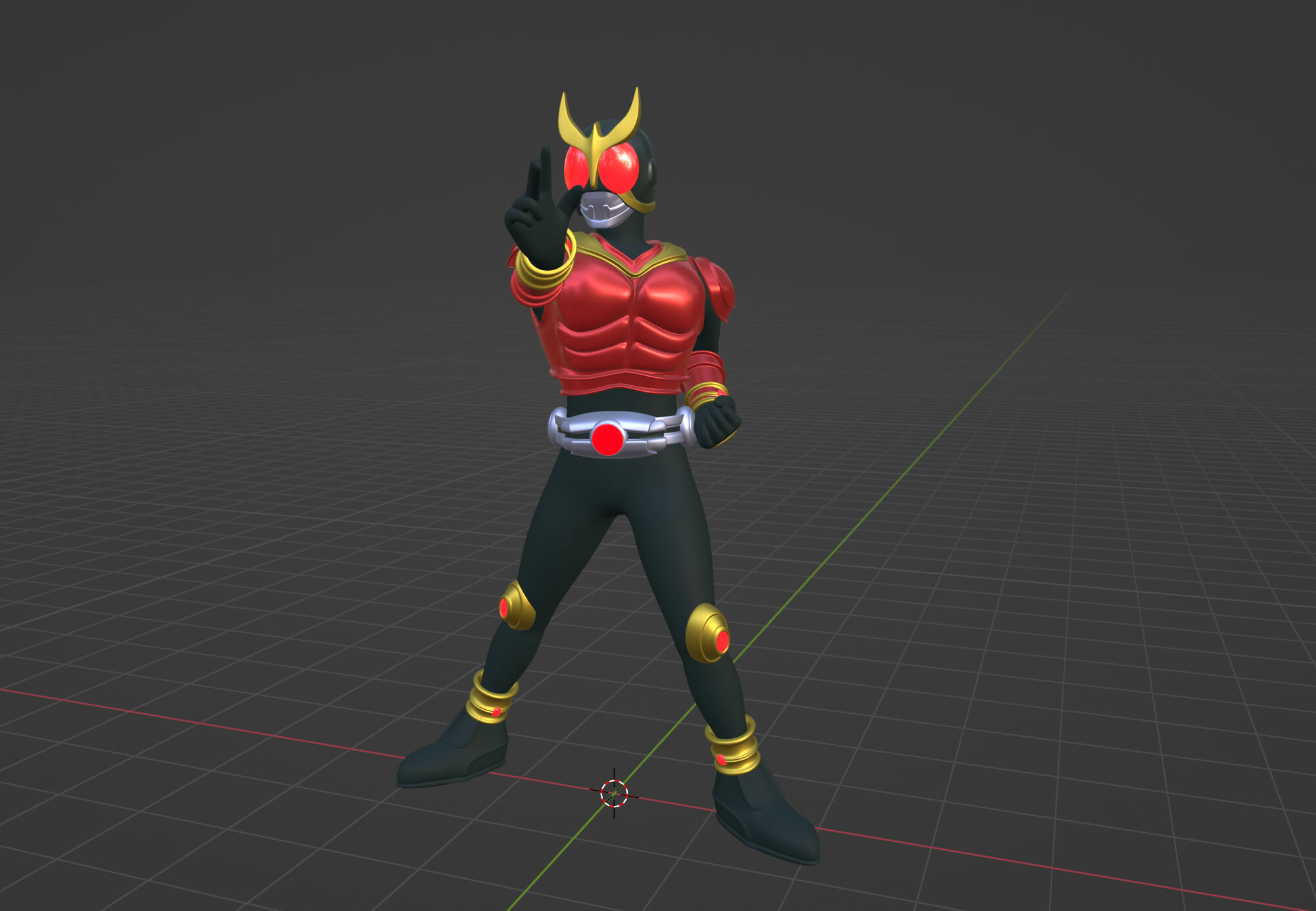 Kamen Rider Kuuga - Kamen Rider 3D Model by Summerforce