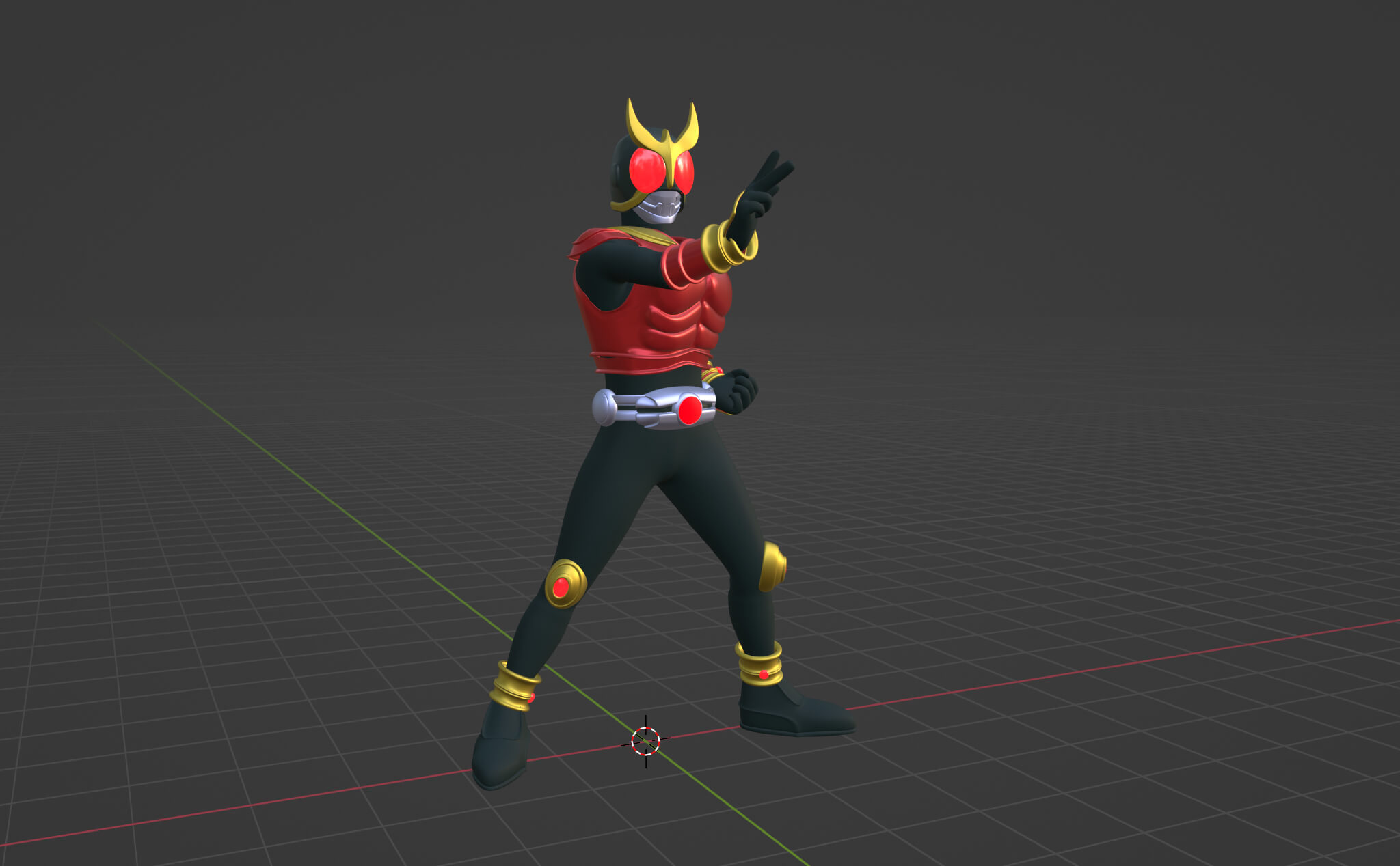 Kamen Rider Kuuga - Kamen Rider 3D Model by Summerforce