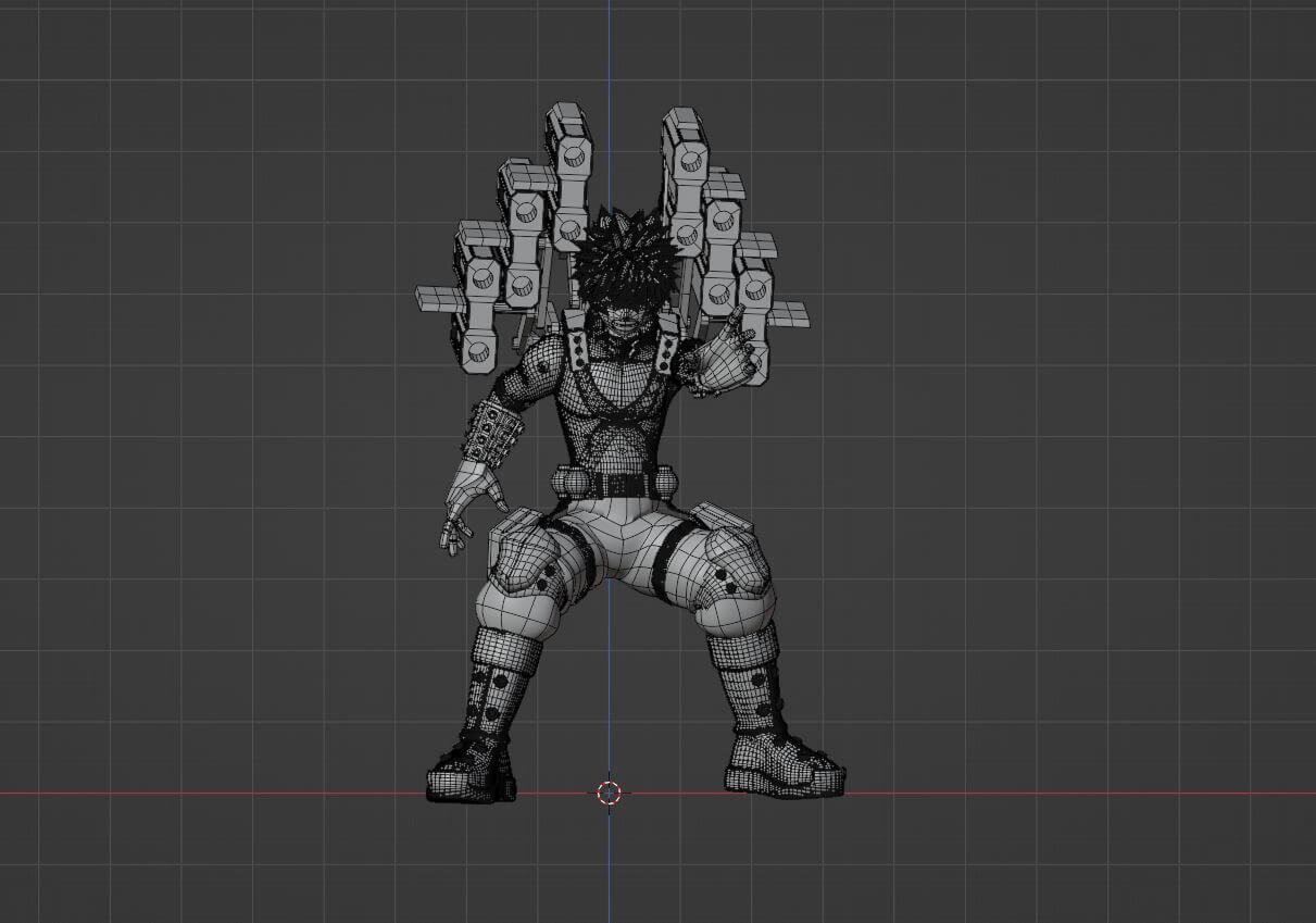 Katsuki Bakugo Strafe Panzer - My Hero Academia 3D Model by Summerforce