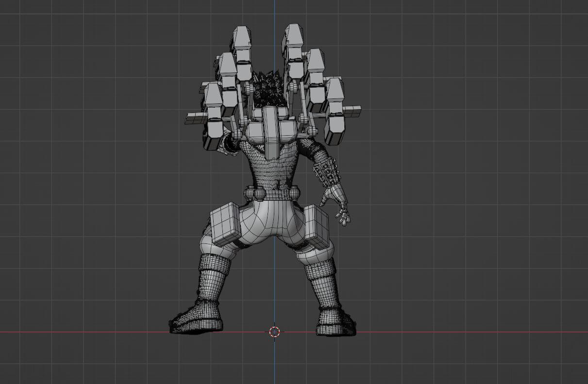 Katsuki Bakugo Strafe Panzer - My Hero Academia 3D Model by Summerforce