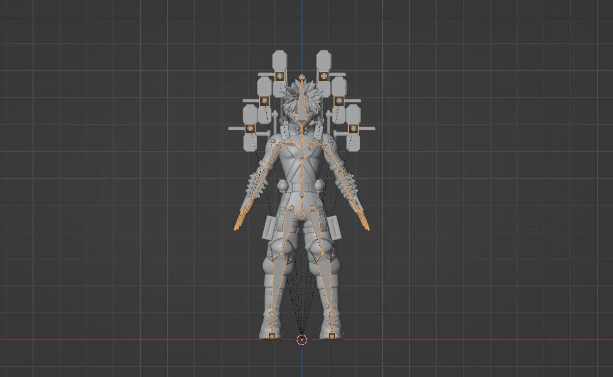 Katsuki Bakugo Strafe Panzer - My Hero Academia 3D Model by Summerforce