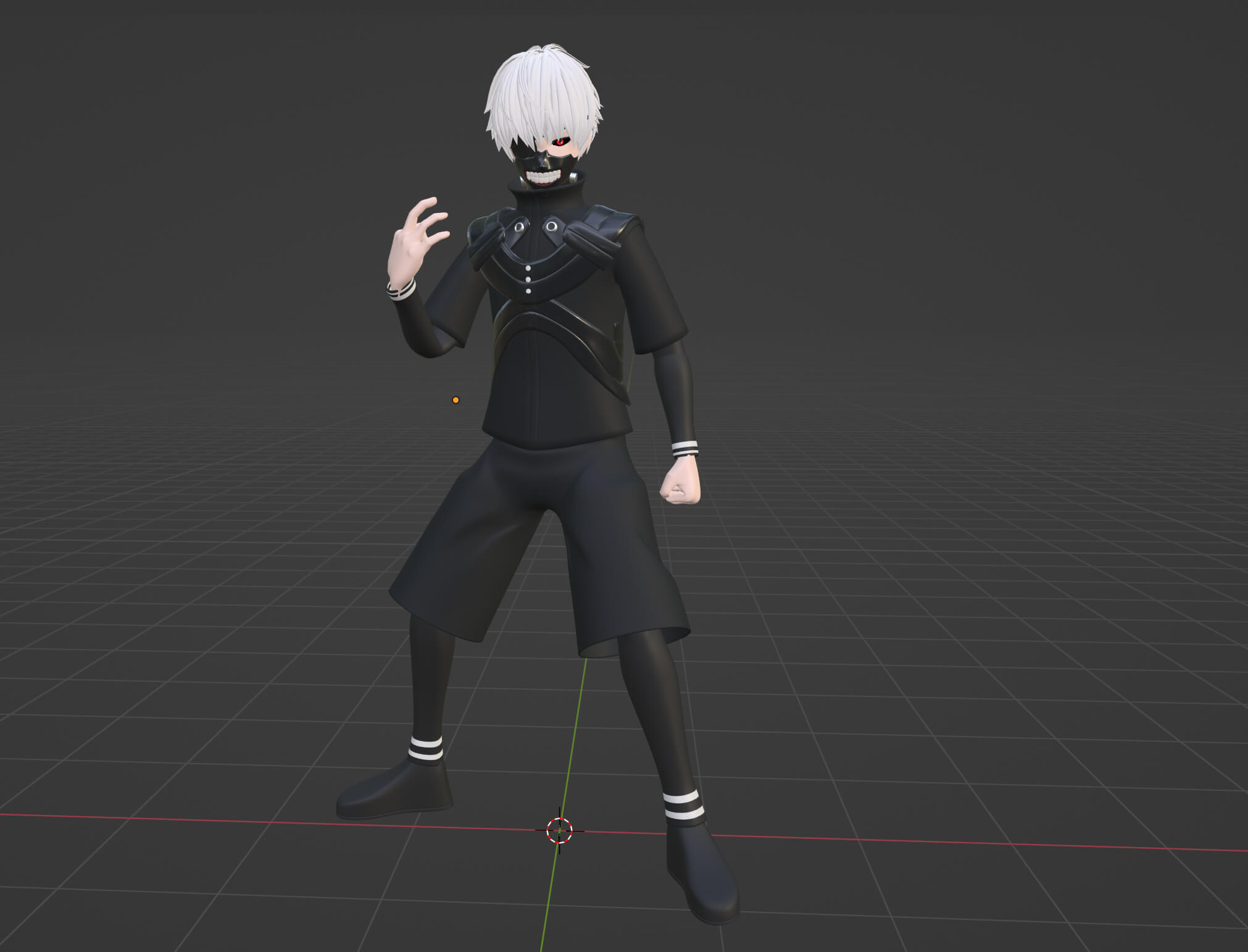 Ken Kaneki - Tokyo Ghoul 3D Model by Summerforce