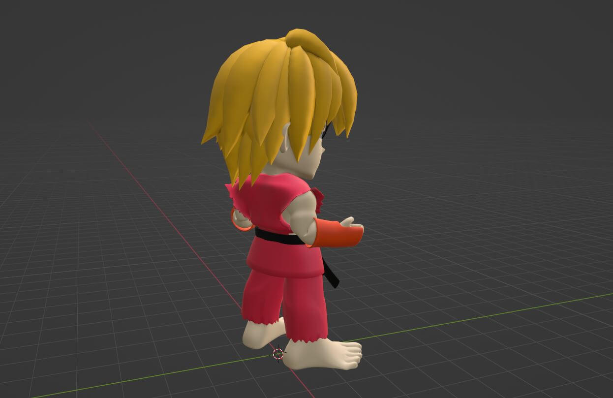 Ken Sd - Street Fighter 3D Model by Summerforce