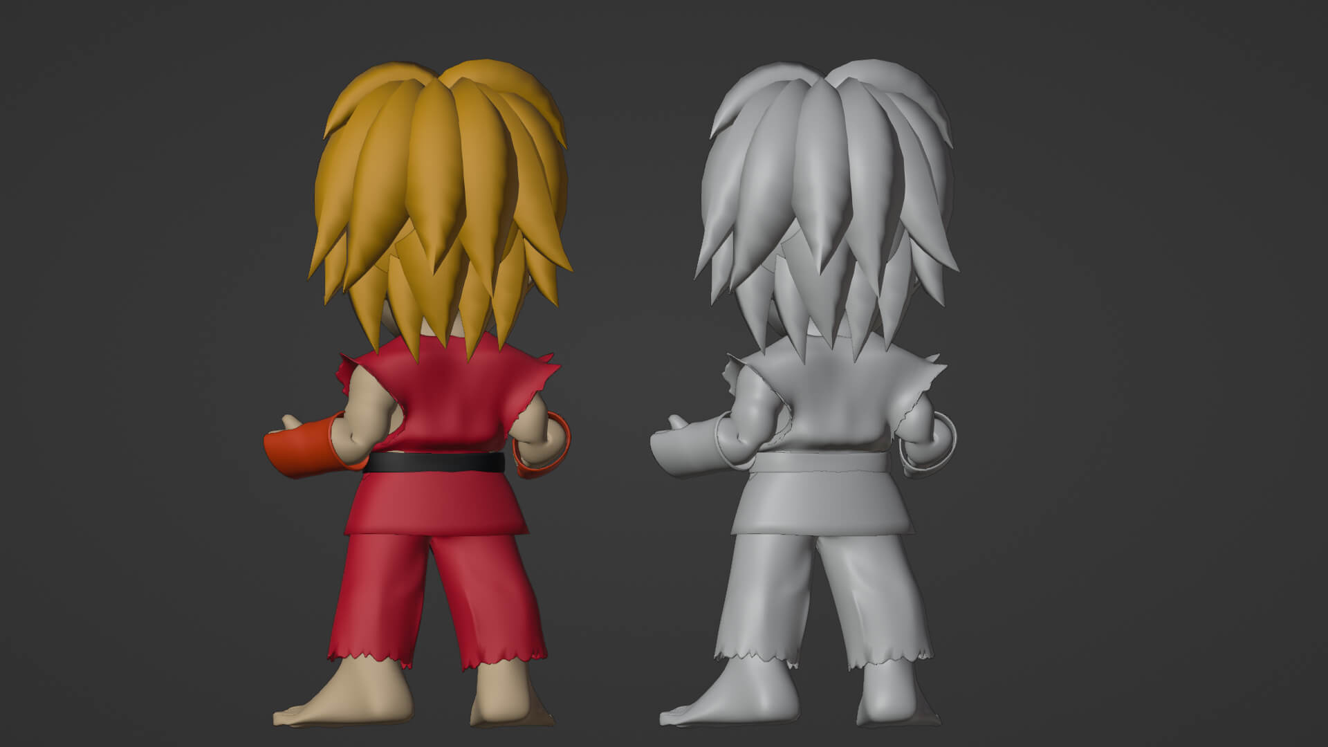 Ken Sd - Street Fighter 3D Model by Summerforce