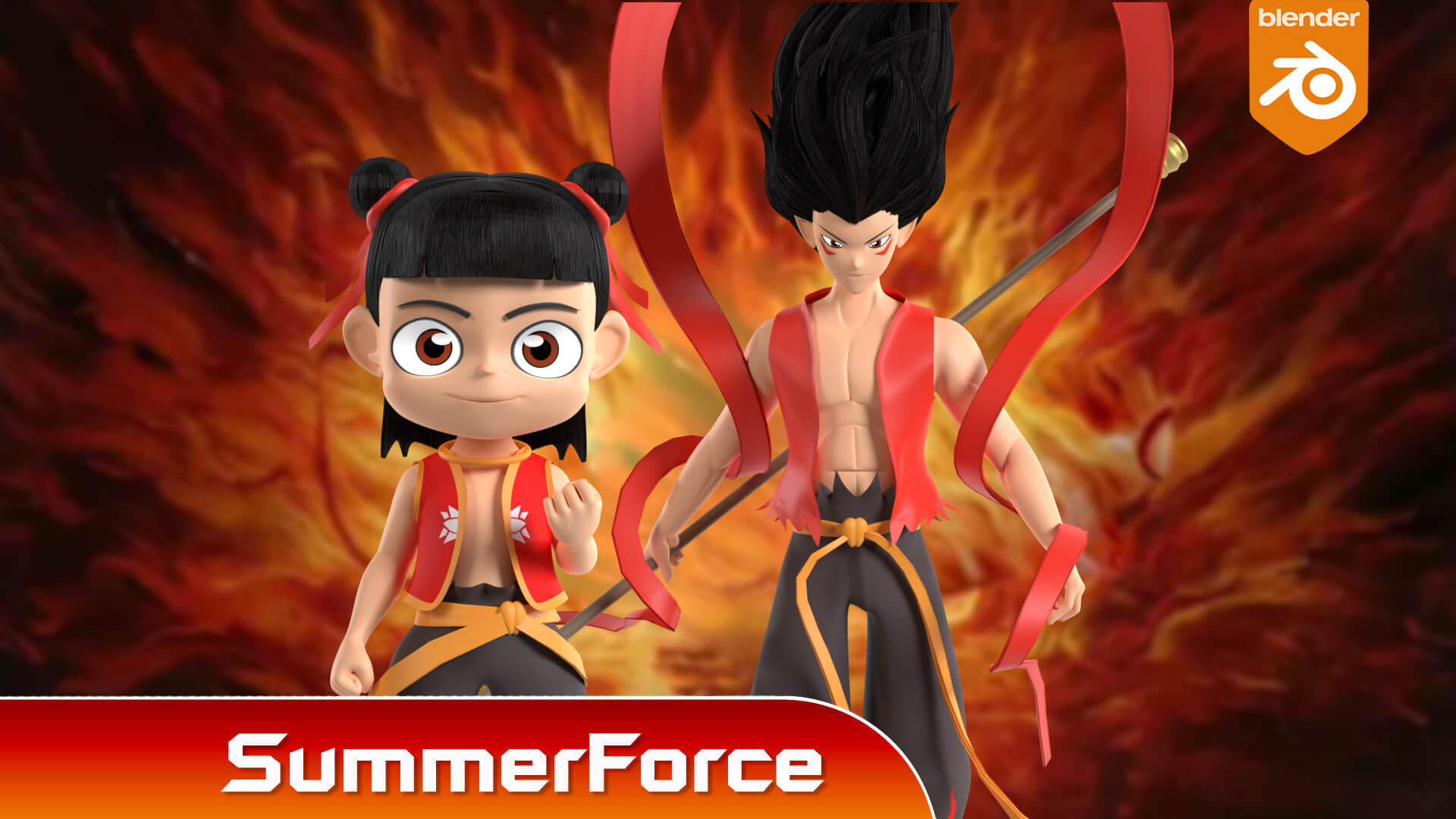 Kid Nezha - Ne Zha 3D Model by Summerforce