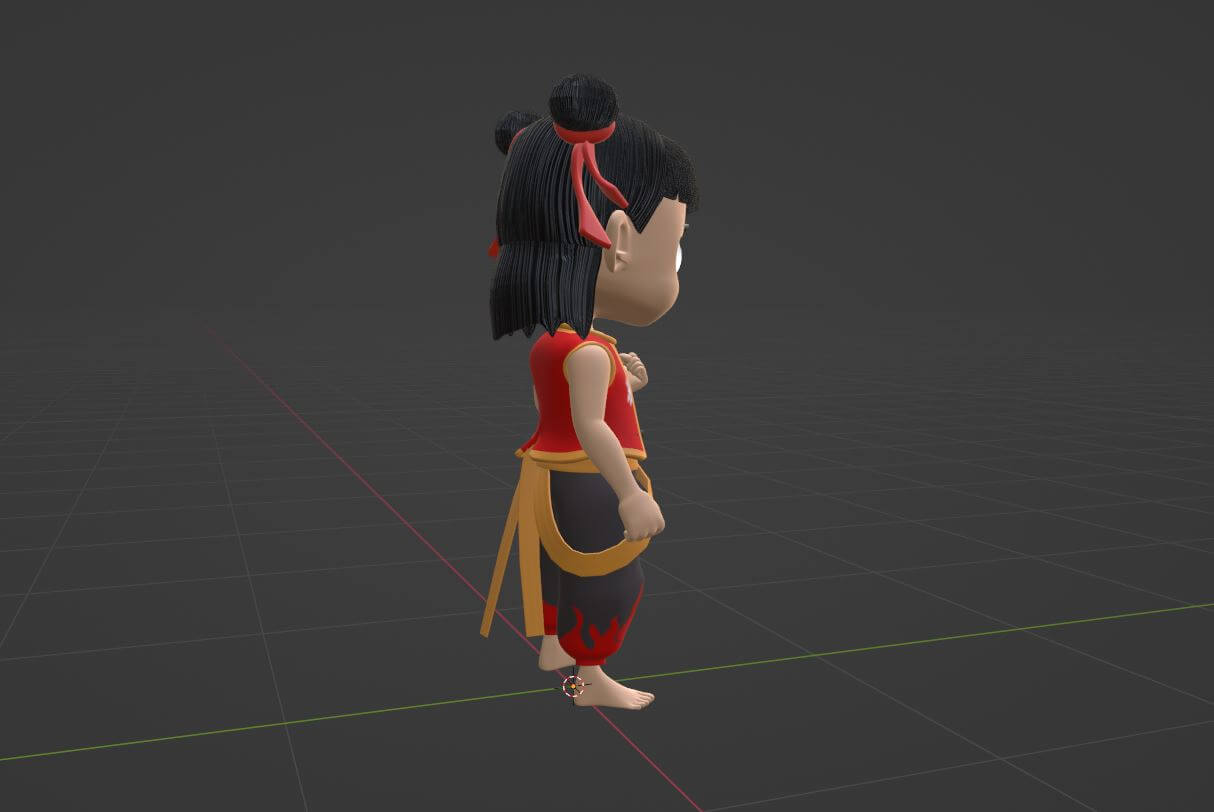 Kid Nezha - Ne Zha 3D Model by Summerforce