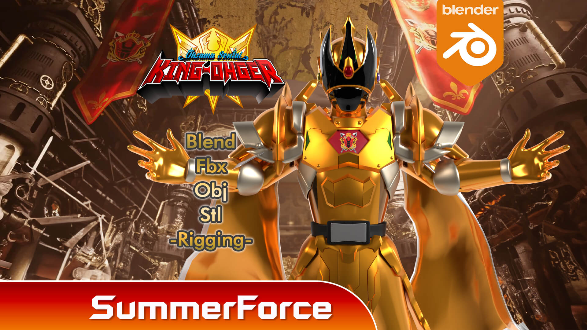 King Kuwagata Ohger - King Ohger 3D Model by Summerforce