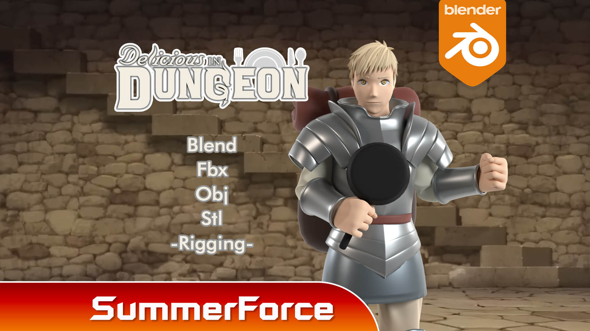 Laios Touden - Delicious in Dungeon 3D Model by Summerforce
