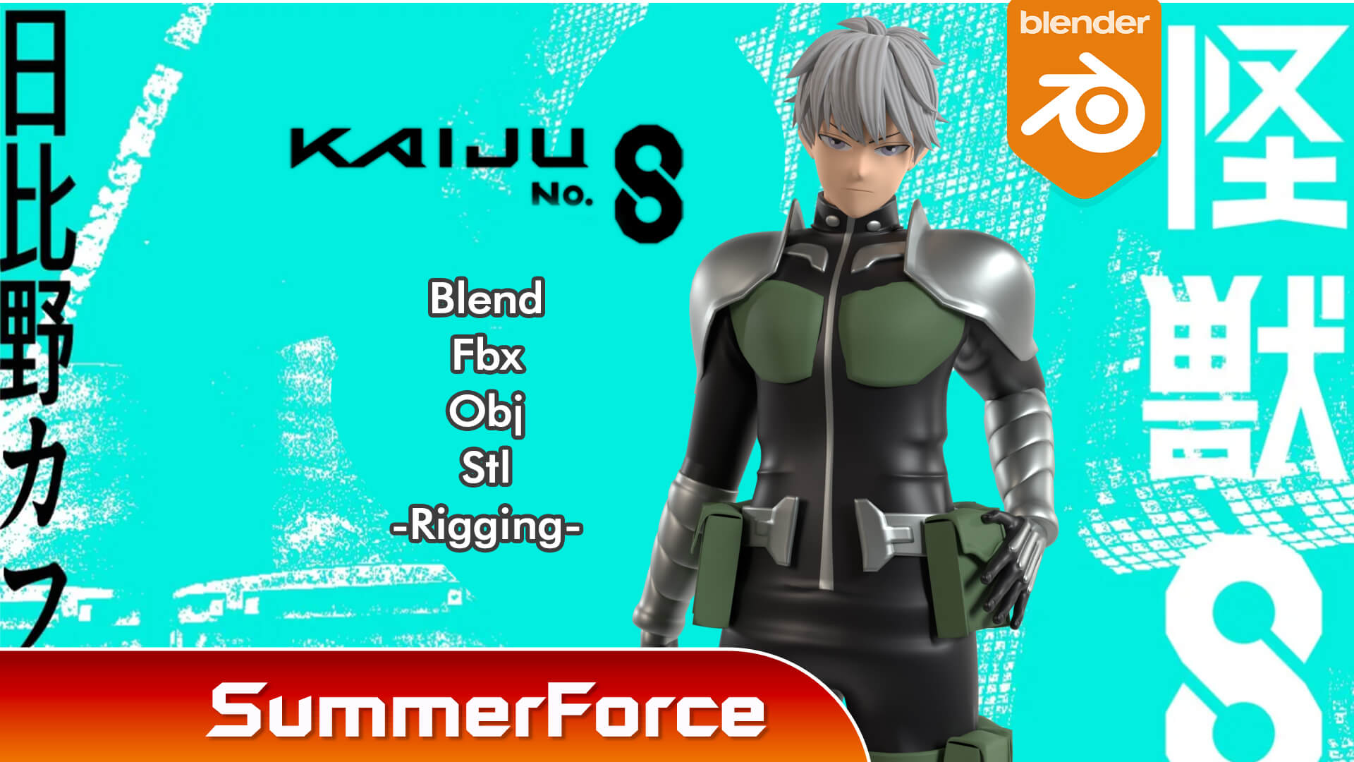 Leno Ichikawa - Kaiju NO8 3D Model by Summerforce