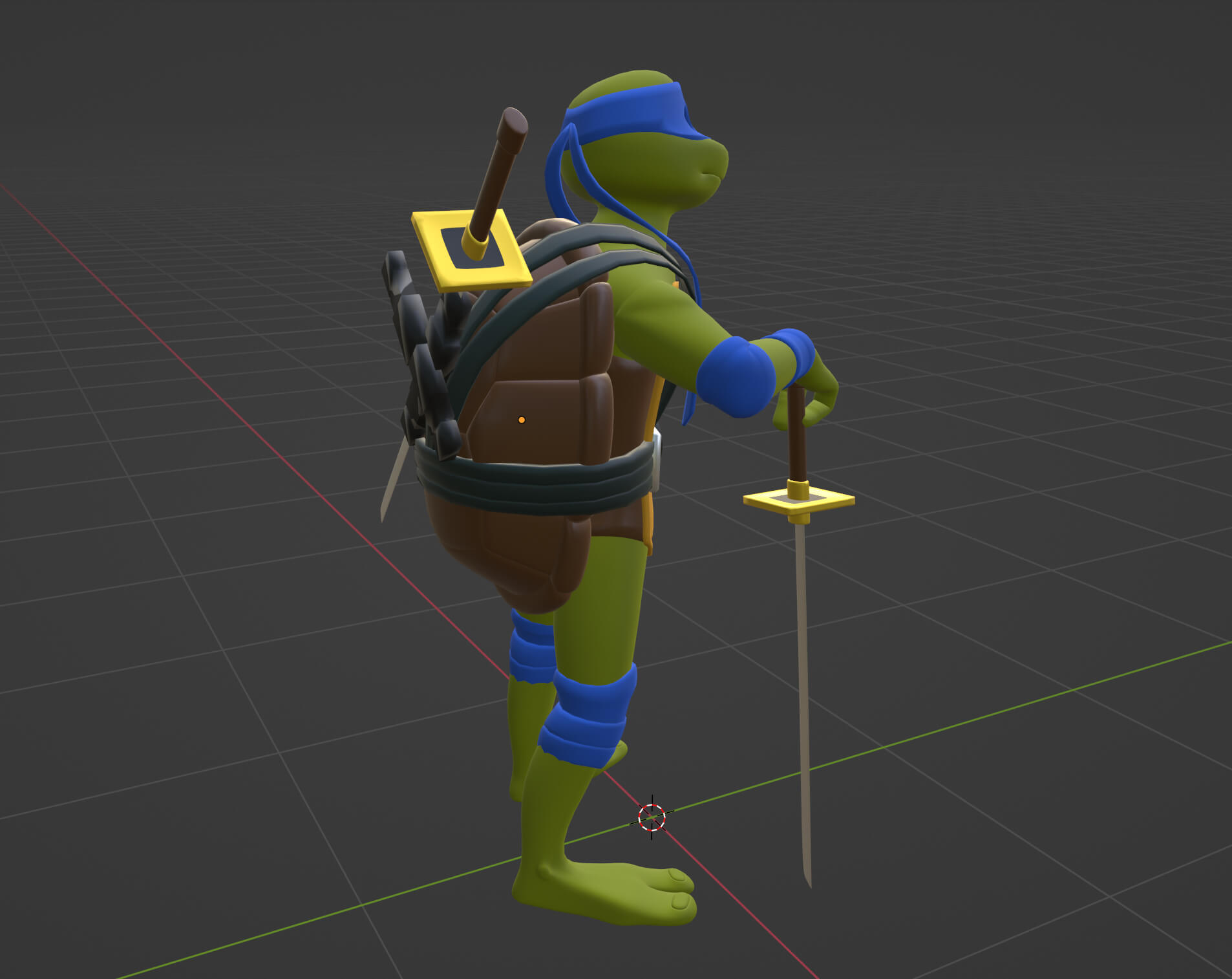 Leonardo - TMNT 3D Model by Summerforce