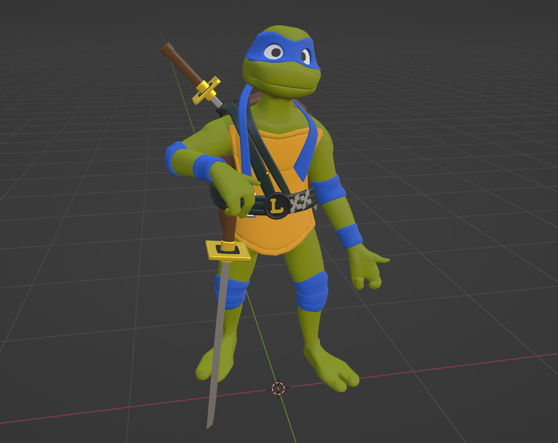 Leonardo - TMNT 3D Model by Summerforce
