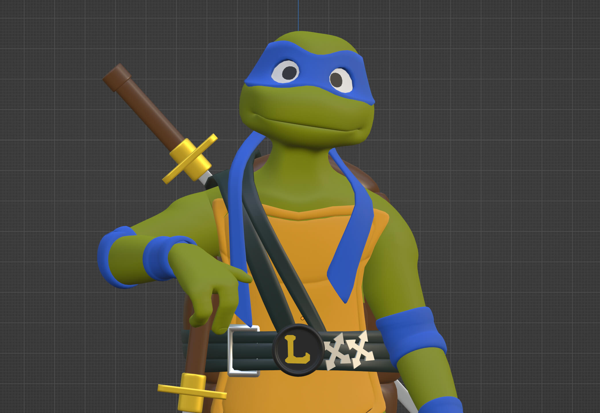 Leonardo - TMNT 3D Model by Summerforce