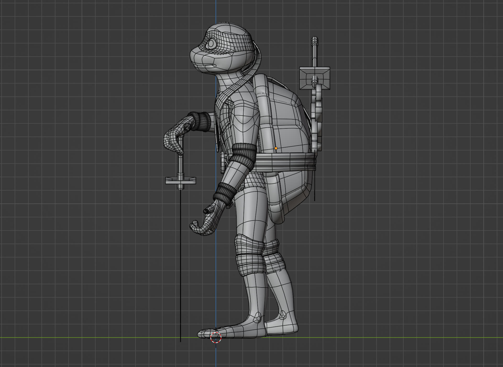 Leonardo - TMNT 3D Model by Summerforce