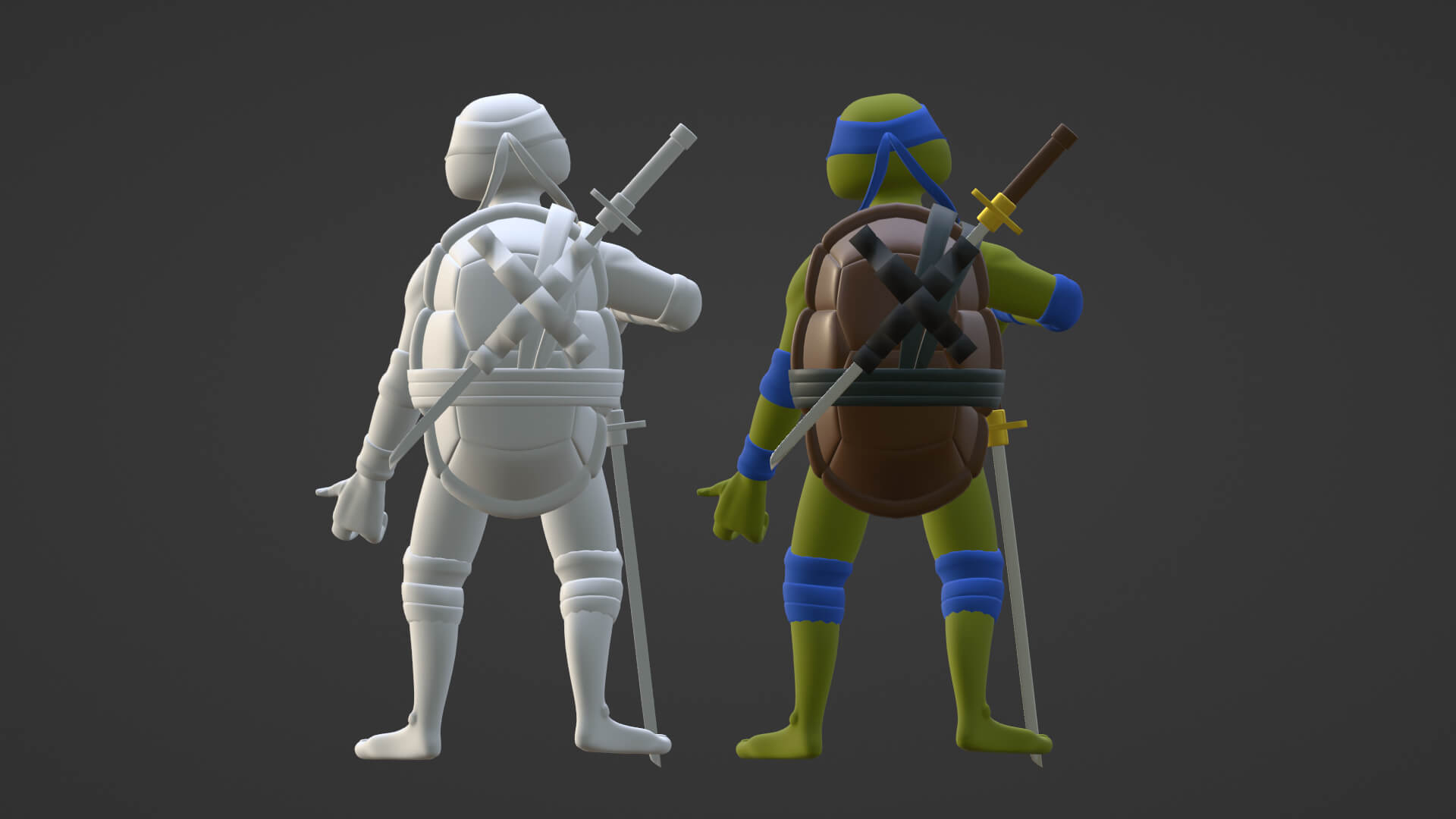 Leonardo - TMNT 3D Model by Summerforce