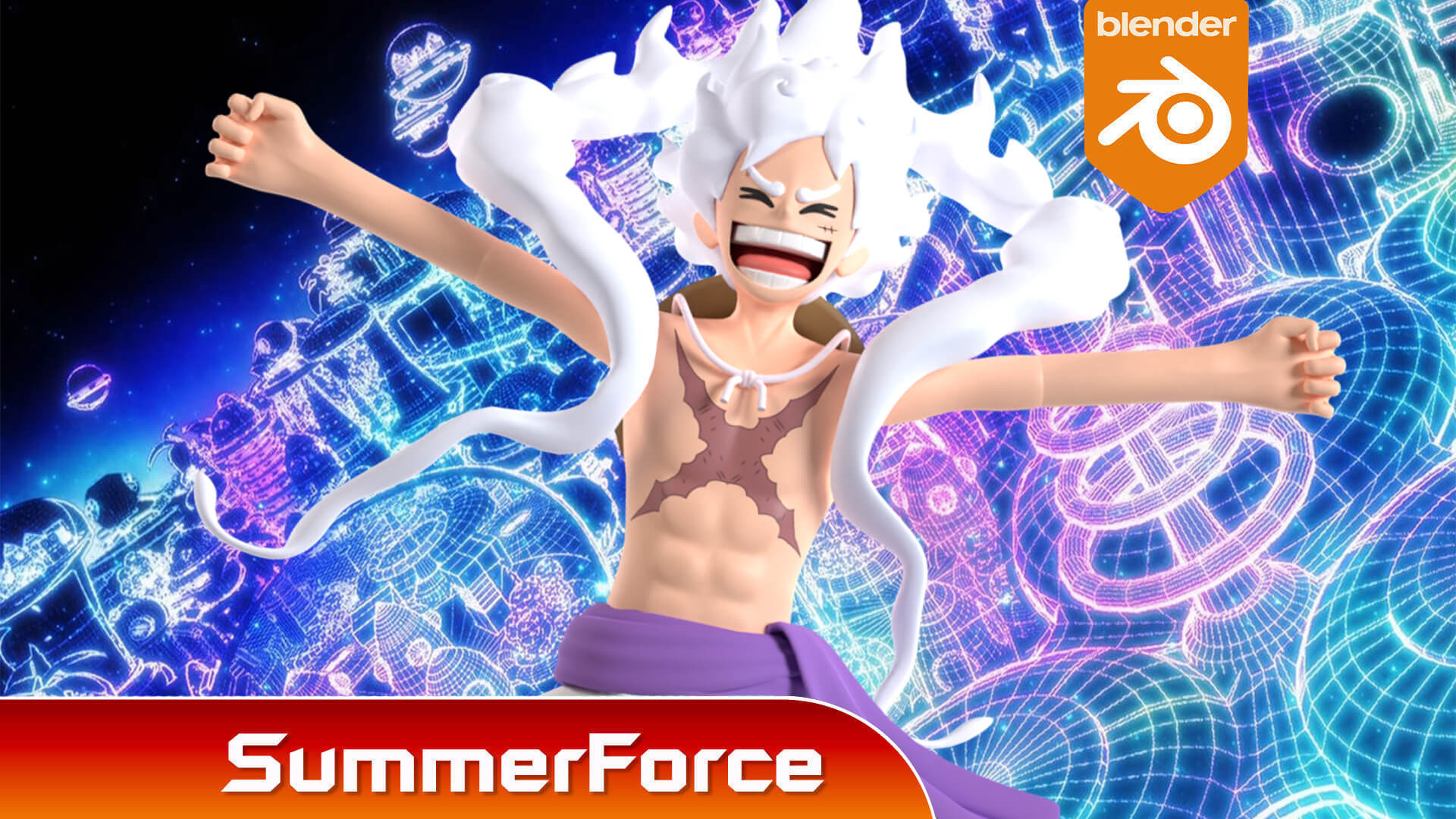 Luffy Gear 5 Egghead - One Piece 3D Model by Summerforce