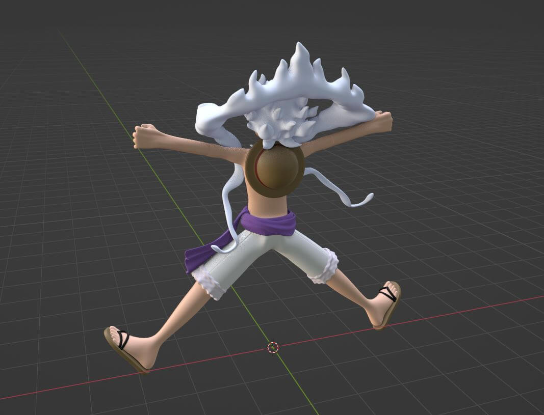 Luffy Gear 5 Egghead - One Piece 3D Model by Summerforce