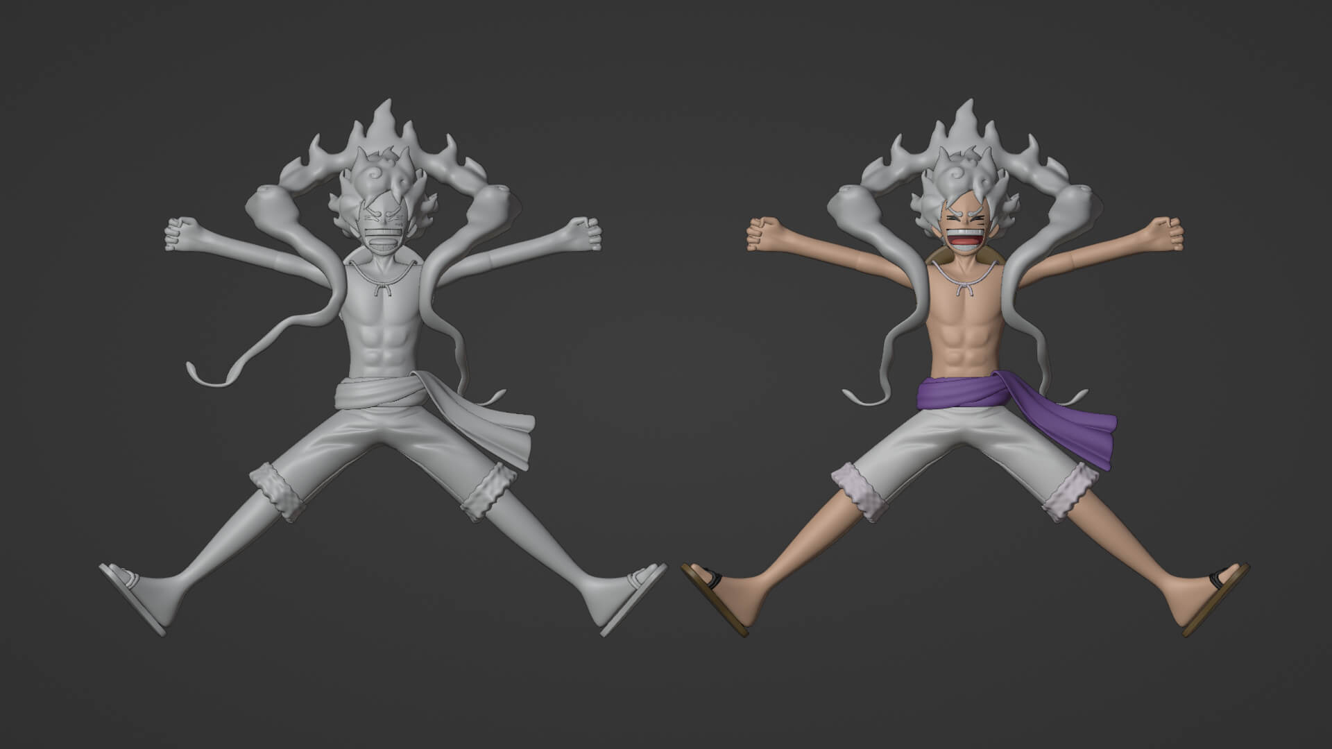 Luffy Gear 5 Egghead - One Piece 3D Model by Summerforce