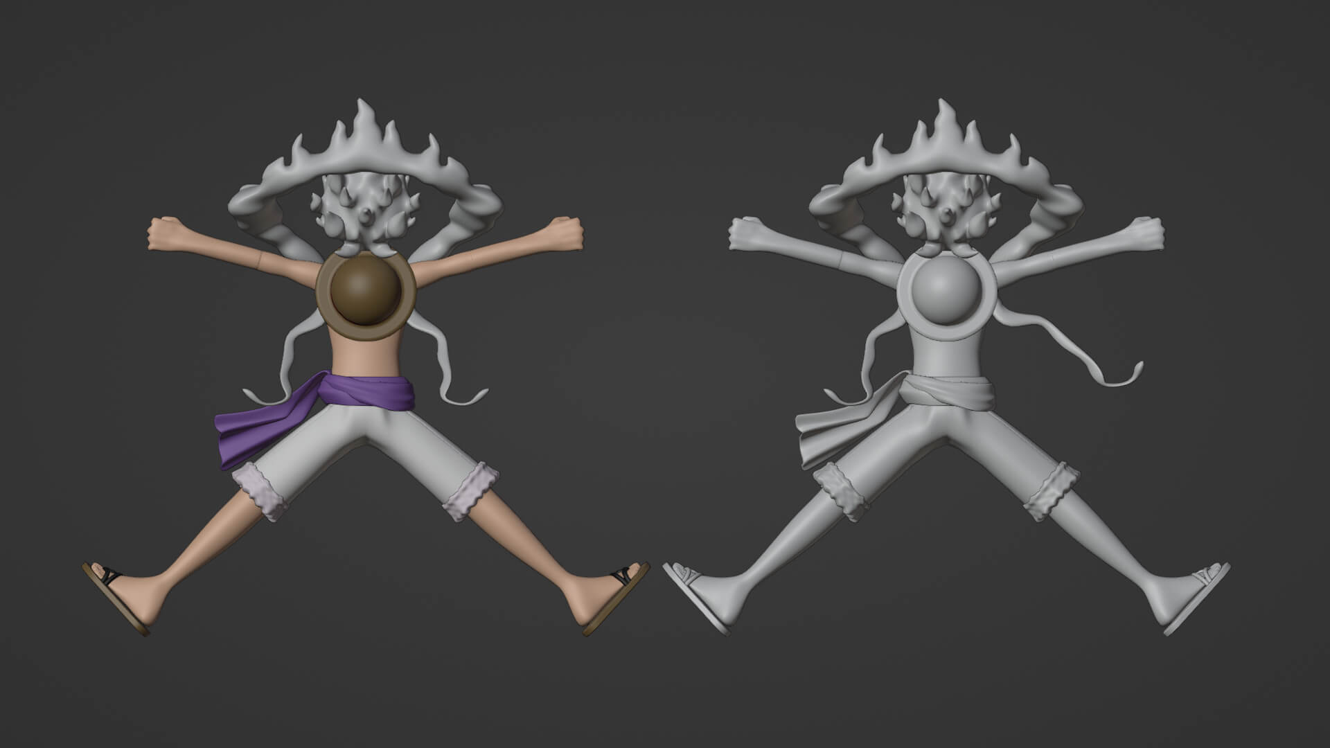 Luffy Gear 5 Egghead - One Piece 3D Model by Summerforce