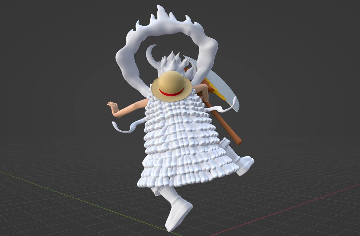 Luffy Gear 5 Elbaph - One Piece 3D Model by Summerforce