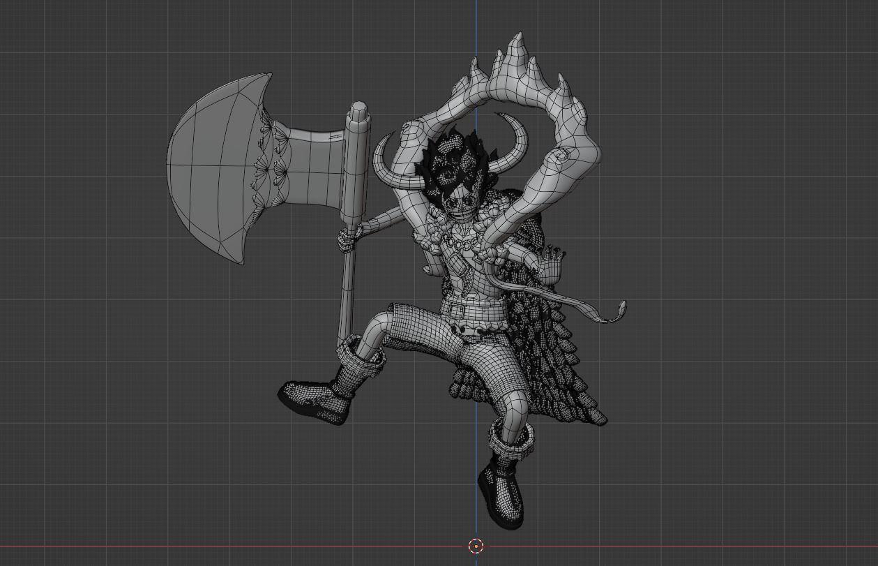 Luffy Gear 5 Elbaph - One Piece 3D Model by Summerforce