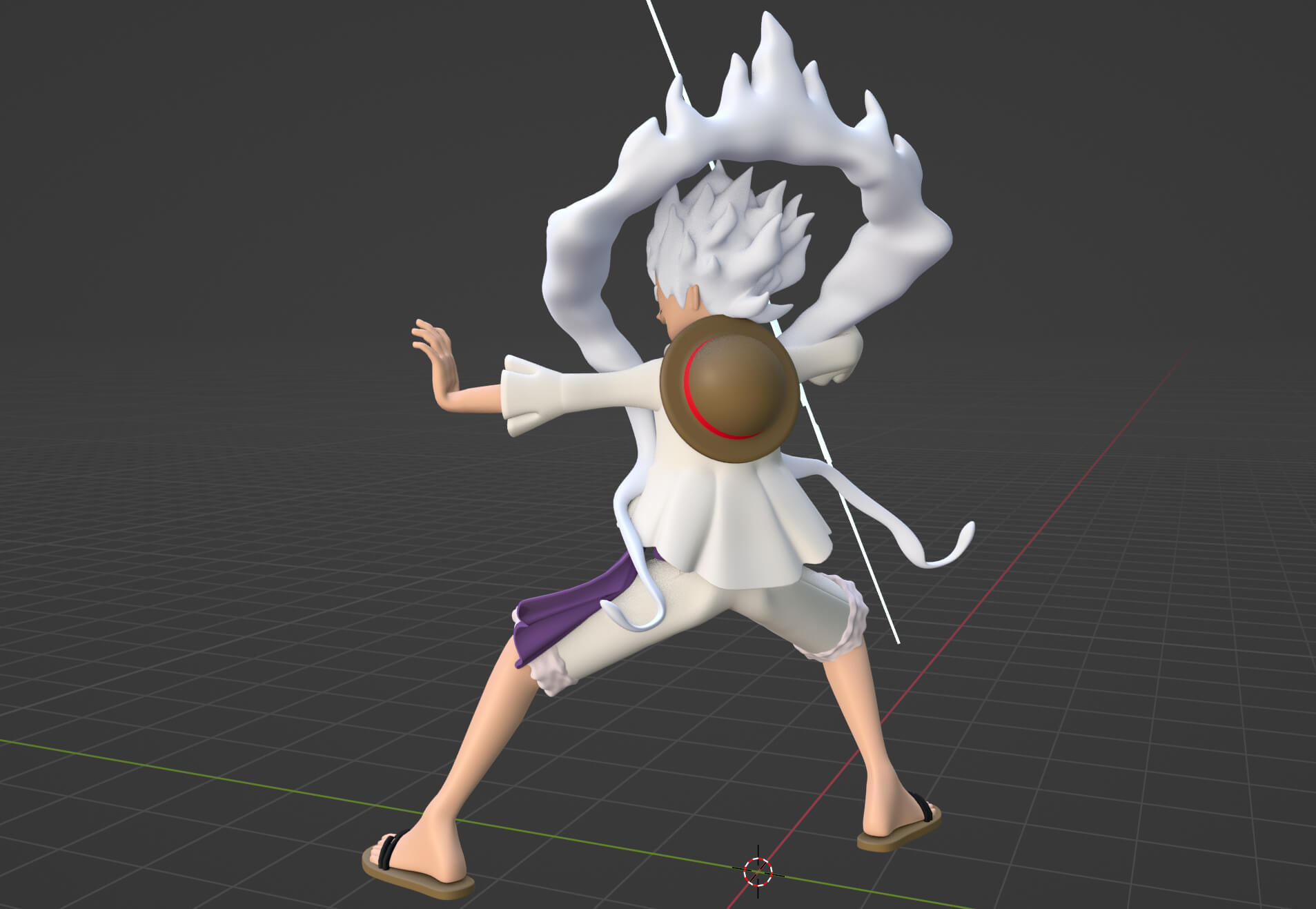 Luffy Gear 5 Nika - One Piece 3D Model by Summerforce