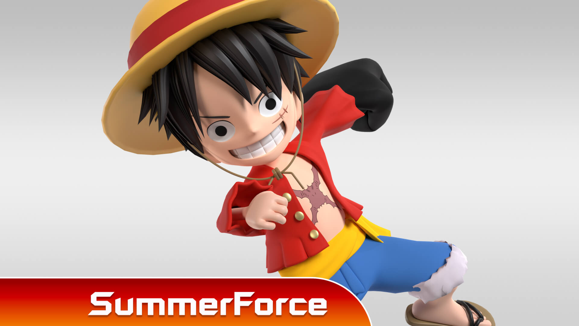 Luffy SD - One Piece 3D Model by Summerforce