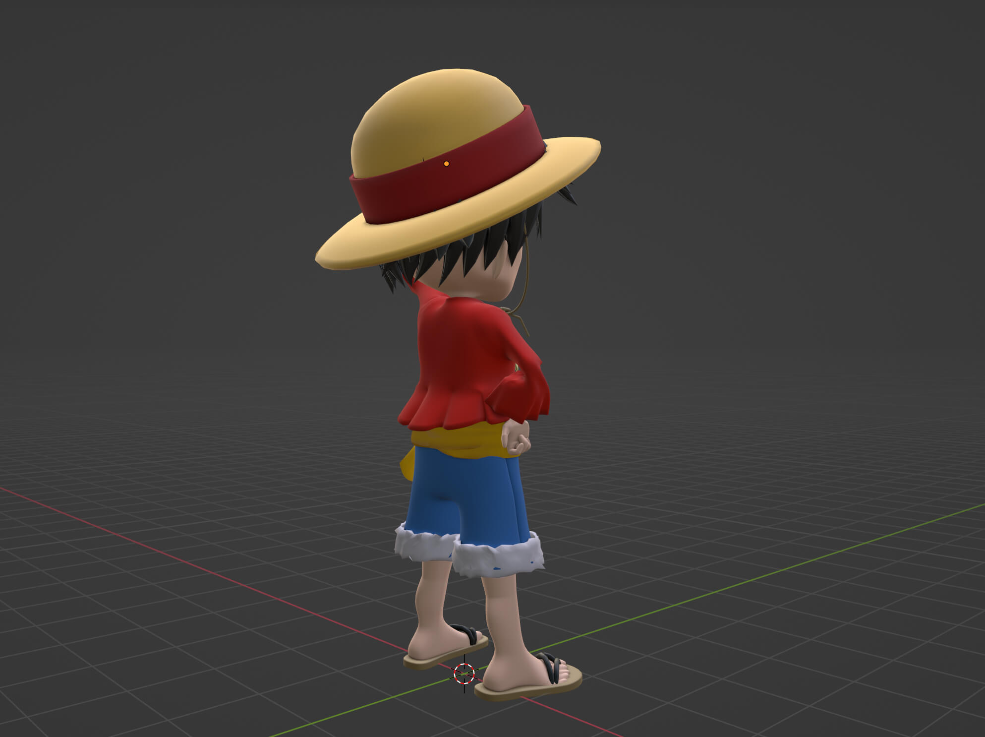 Luffy SD - One Piece 3D Model by Summerforce