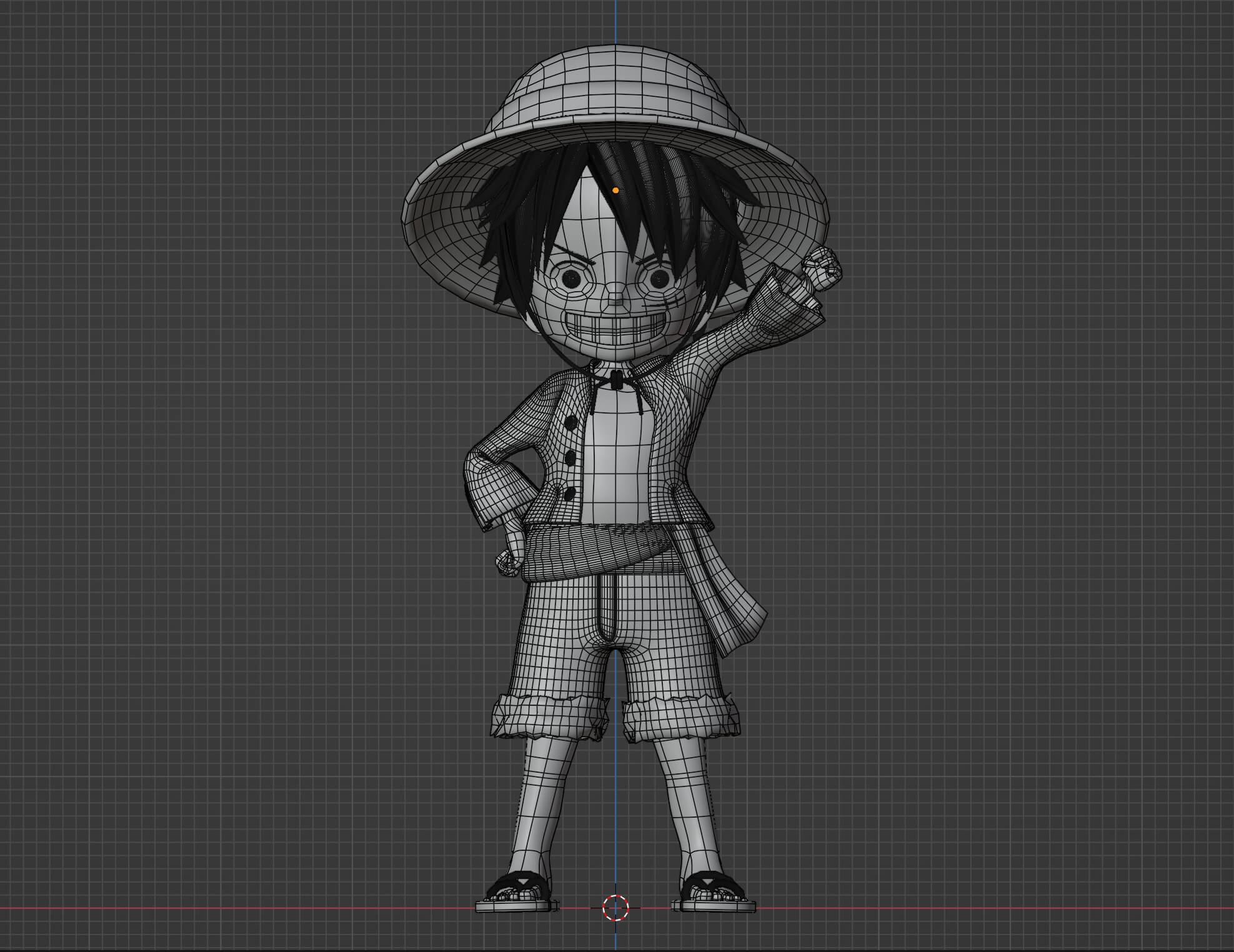 Luffy SD - One Piece 3D Model by Summerforce
