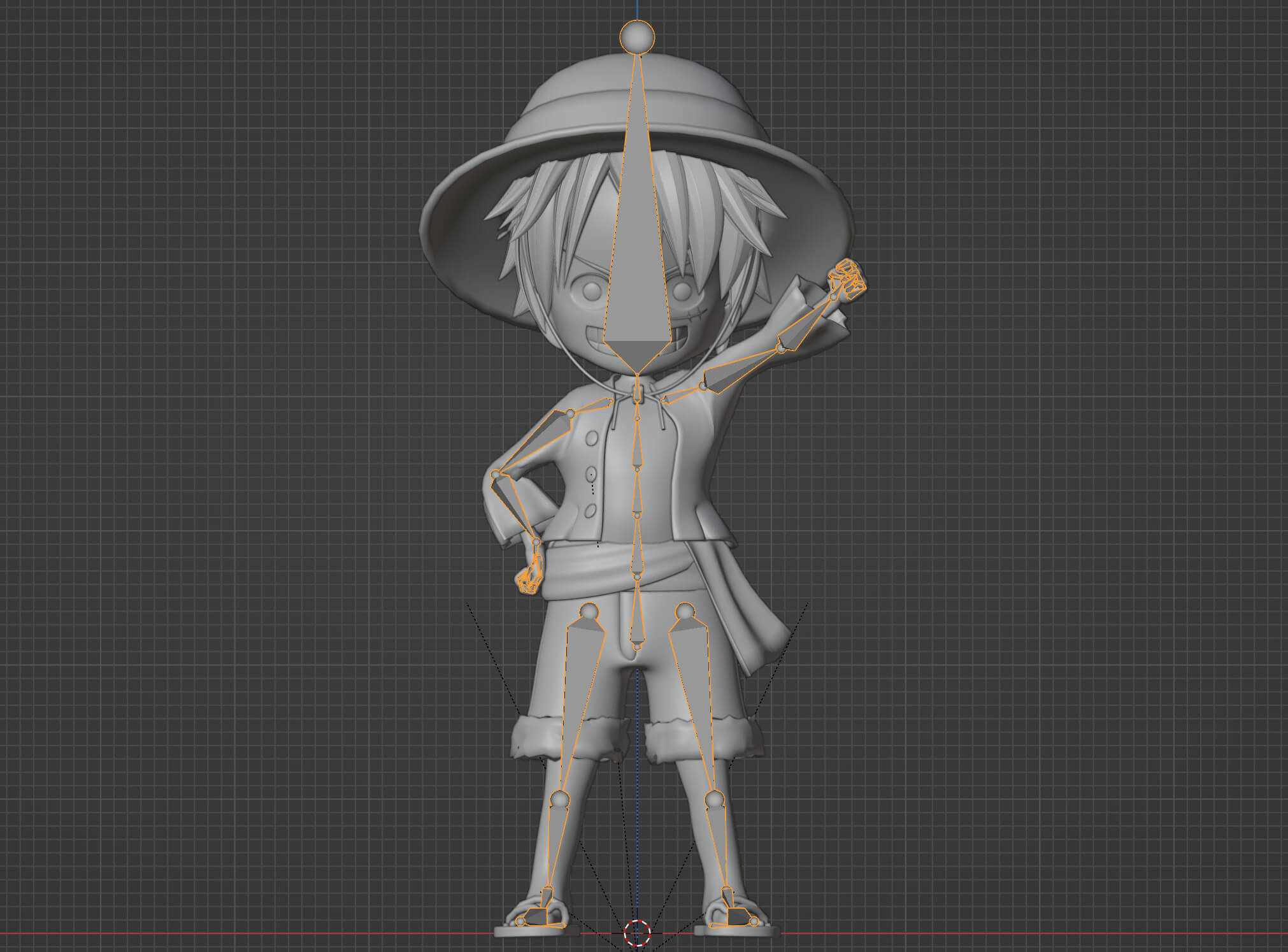 Luffy SD - One Piece 3D Model by Summerforce